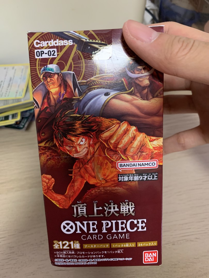One Piece Paramount War Op-02 Booster Box, Hobbies & Toys, Toys & Games ...