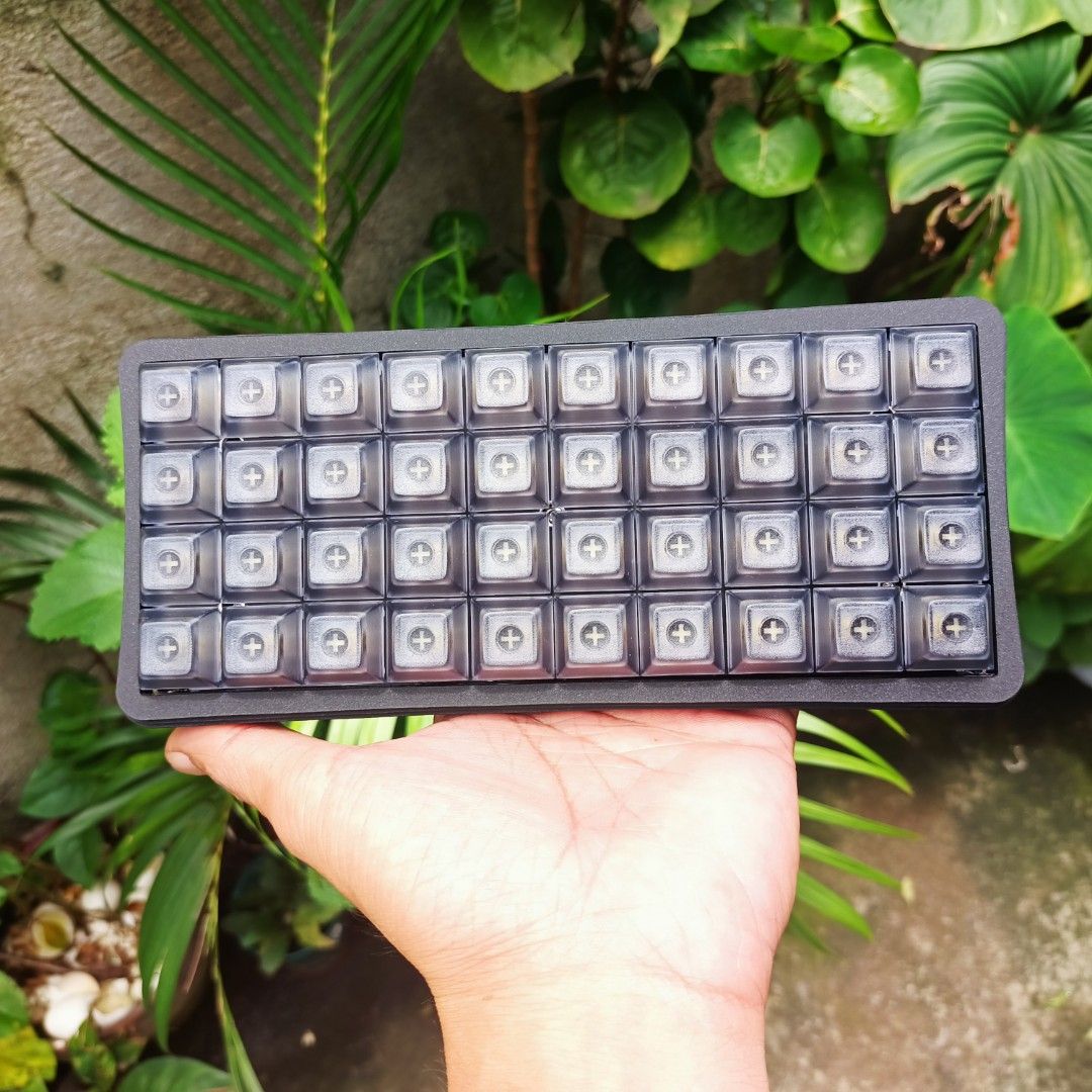 Pabile 40-Key P40 40% QMK/Vial Mechanical Keyboard Ortho Linear Grid ...