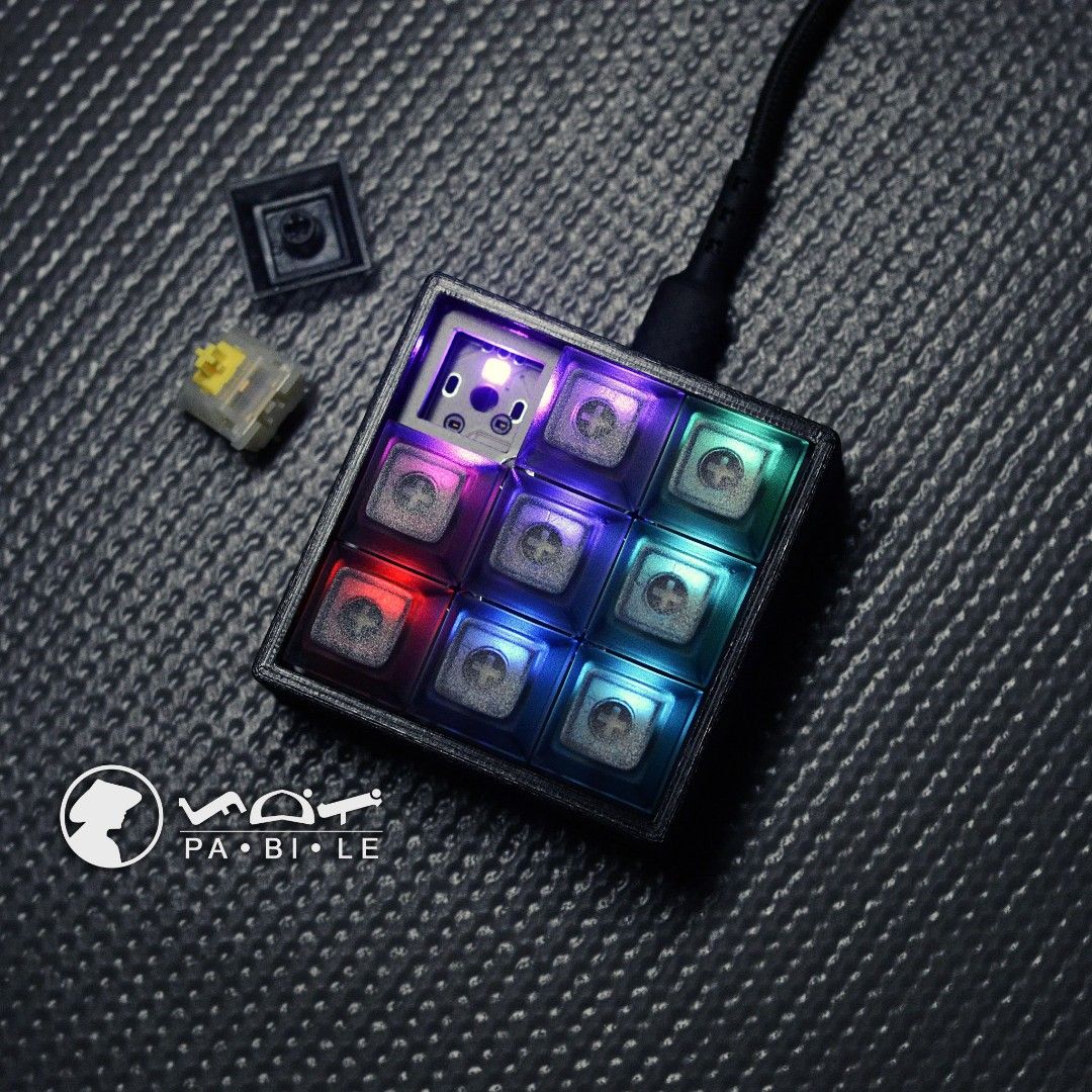 Pabile 9-Key P9 Macropad QMK Vial Programmable Mechanical Keyboard Switch, Computers & Tech ...