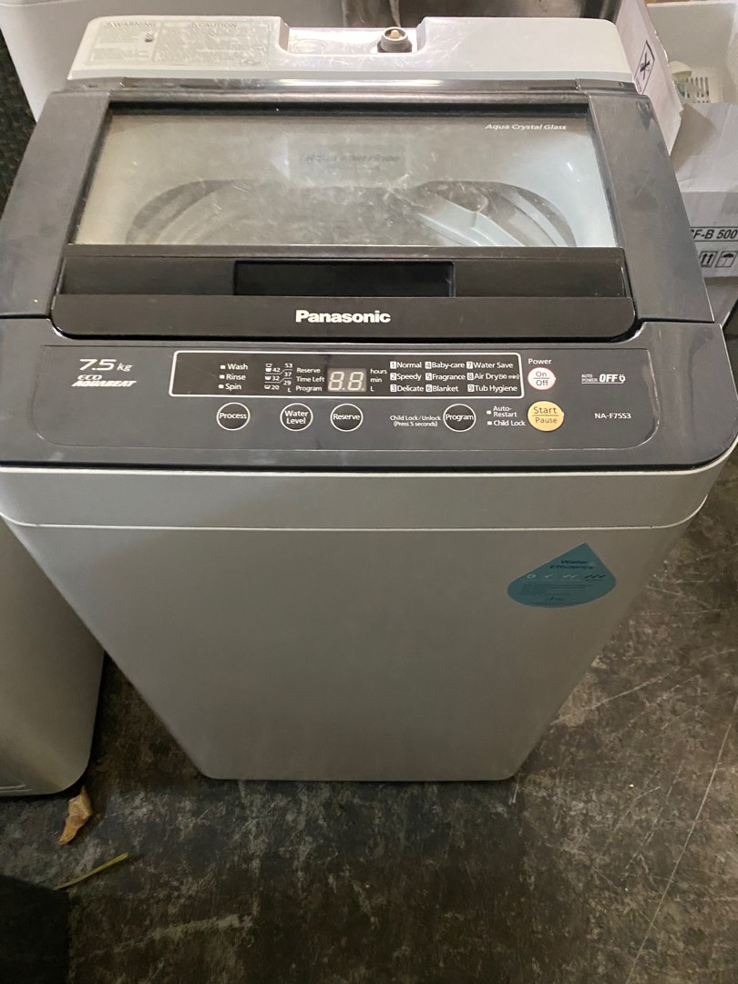 Panasonic 7.5kg washing machine / washer, TV & Home Appliances, Washing ...