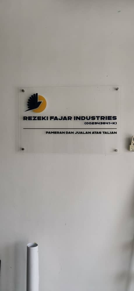 PAPAN TANDA AKRILIK l acrylic signage panel install, Services, Others ...