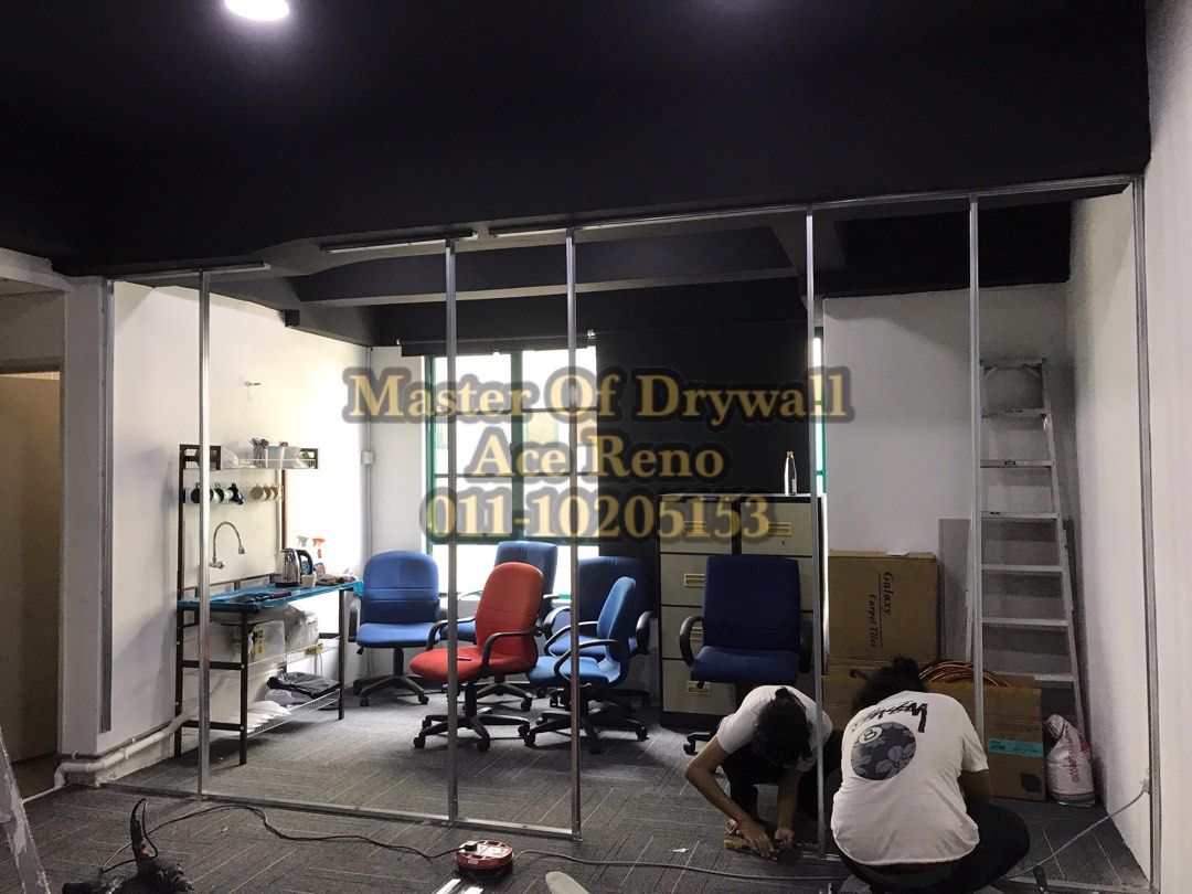 Partition Wall Dinding Gypsum Plaster Office, Services, Home Services ...