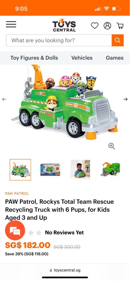 Paw Patrol - Total Team Rescue - Recycling Truck, Hobbies & Toys, Toys ...