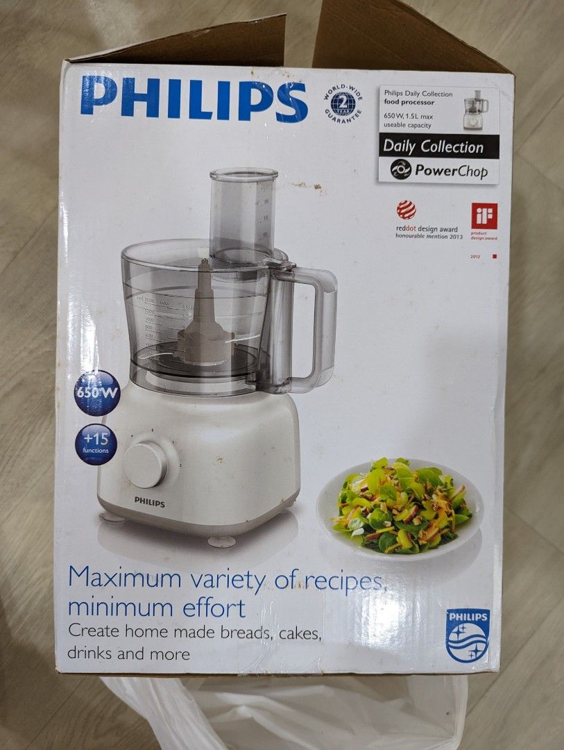 Philips food processor HR7627, TV & Home Appliances, Kitchen Appliances ...