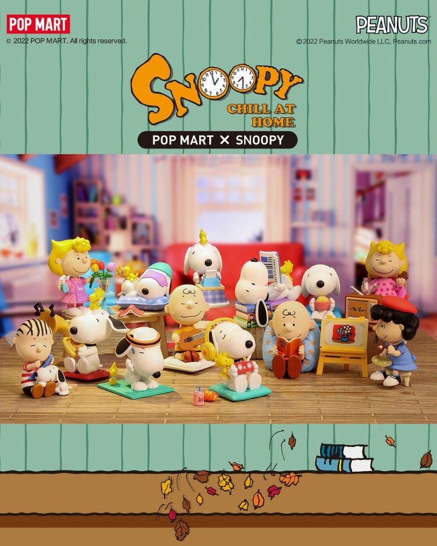 [POPMART] POPMART PEANUTS SNOOPY CHILL AT HOME SERIES FULL SET AND ...