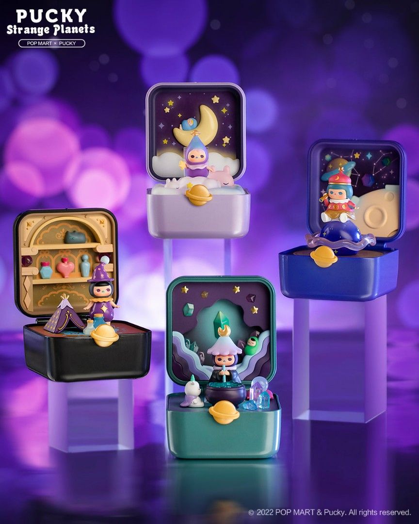 [POPMART] POPMART PUCKY STRANGE STARS SERIES SCENE FULLSET AND ...