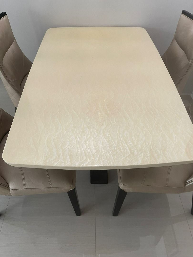 Preloved Maurice Dining Table & Maurice Dining Chairs, Furniture & Home ...