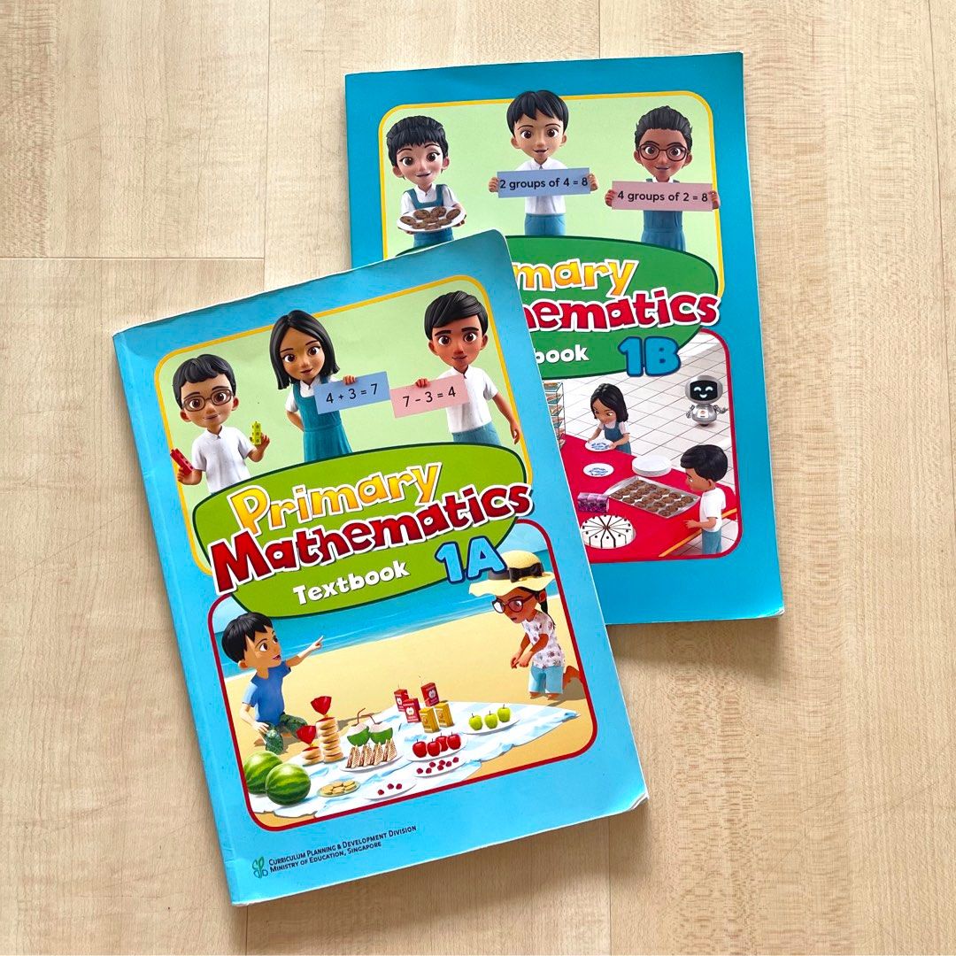 Primary 1 Math Textbooks 1A & 1B (mathematics, unused), Hobbies & Toys, Books & Magazines ...