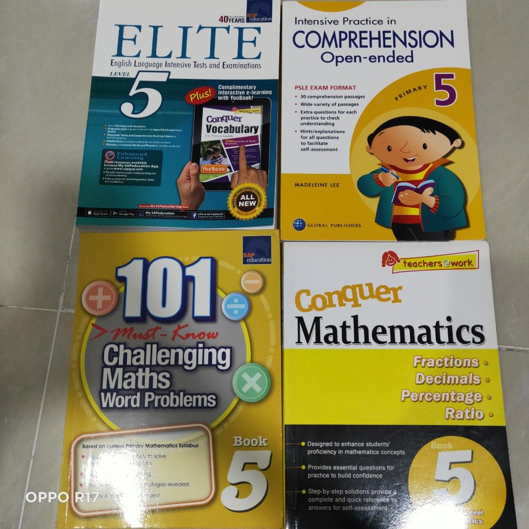 Primary 5 English & Maths Assessment Books Elite English P5 Challenging ...