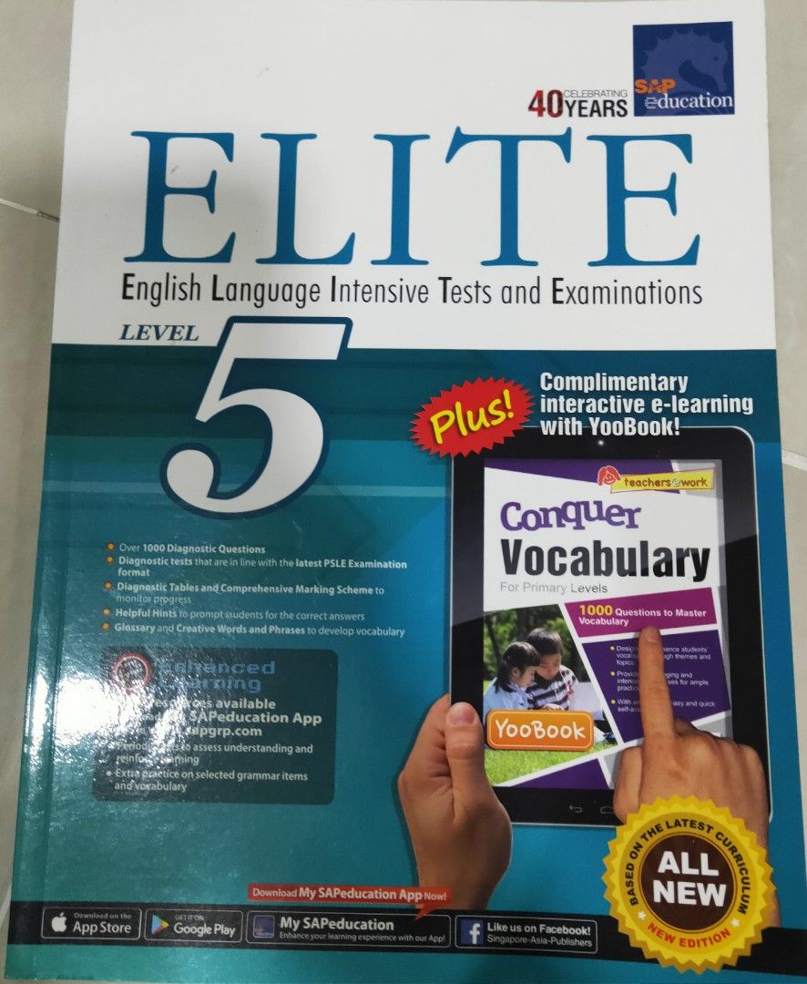 Primary 5 English & Maths Assessment Books Elite English P5 Challenging ...