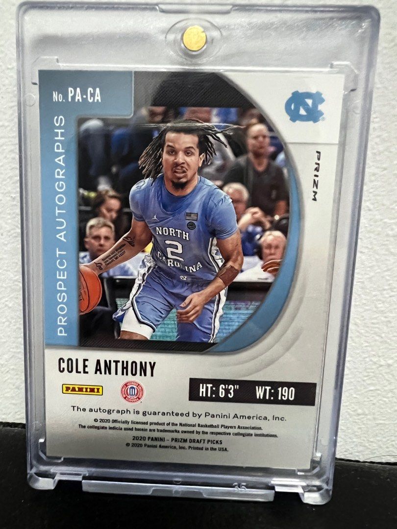 Prospect Cole Anthony auto RC, Hobbies & Toys, Memorabilia ...