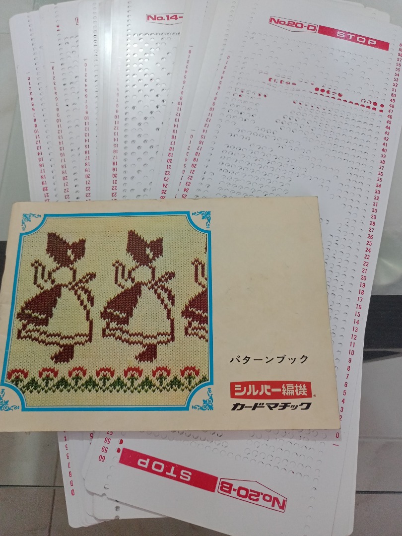 Punch card knitting pattern 20 design, Hobbies & Toys, Stationary ...