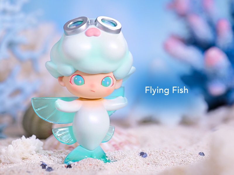 [Ready Stock]Pop Mart Dimoo Aquarium Flying Fish Figurine, Hobbies ...