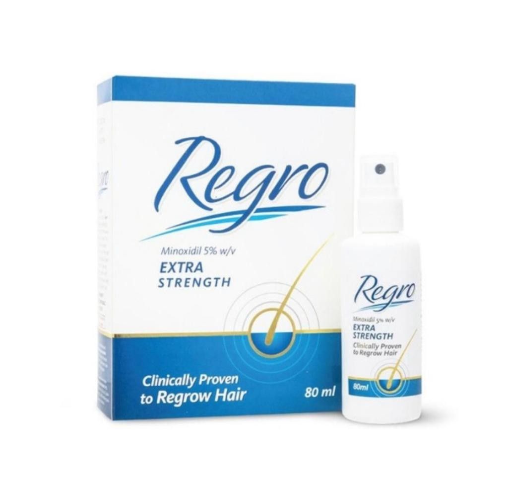 Regro Minoxidil 5% hair scalp lotion 80ml, Beauty & Personal Care, Hair ...