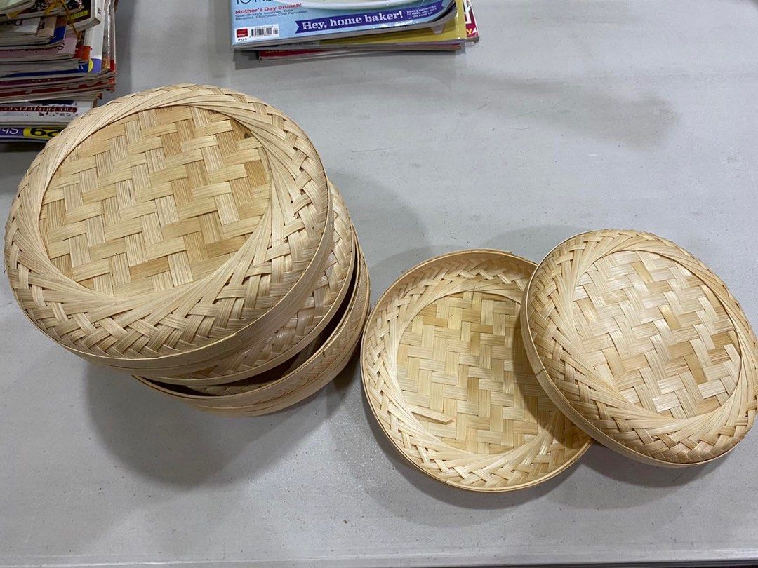 Round Rattan Basket Case (packaging), Food & Drinks, Gift Baskets ...