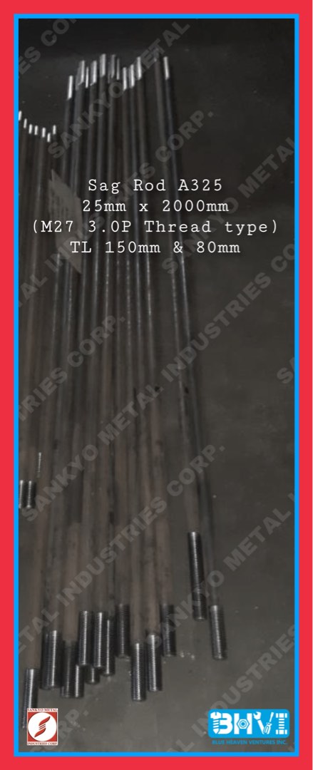 Sag Rod Or Stud Bolt, Commercial & Industrial, Construction & Building ...