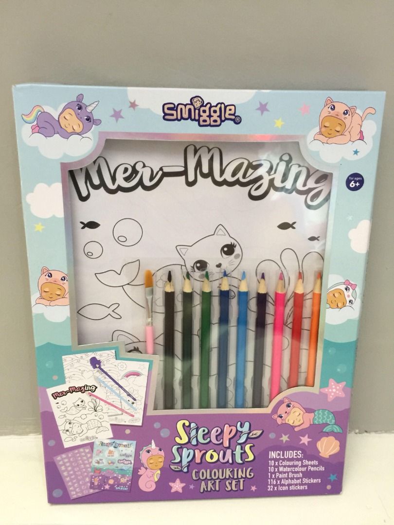 SALE! 47% OFF Smiggle Colouring Set, Hobbies & Toys, Stationary & Craft ...