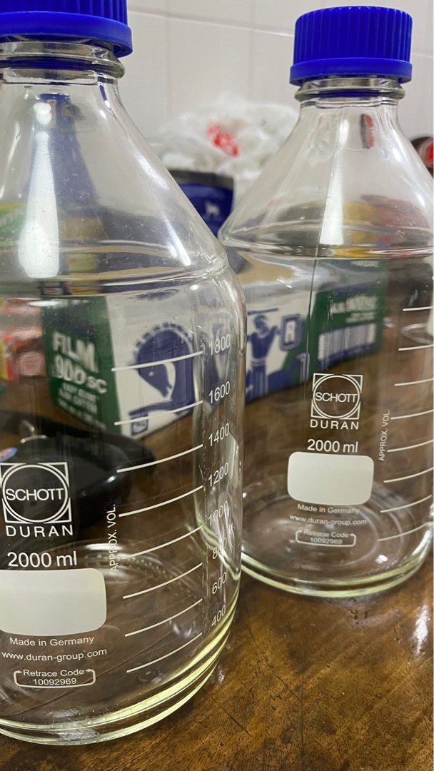 Schott Duran Glass Bottles & Beaker, TV & Home Appliances, Kitchen ...