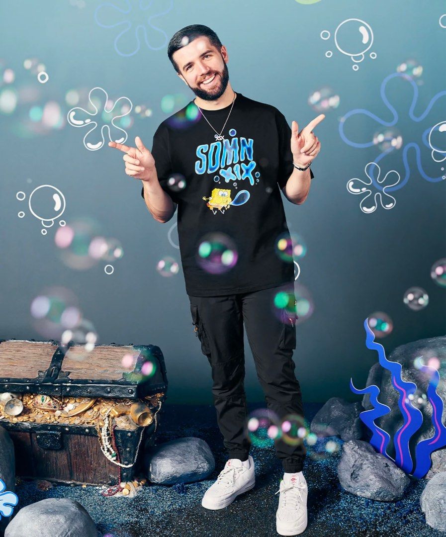 SDMN Sidemen Clothing x SpongeBob Tee, Men's Fashion, Tops & Sets ...