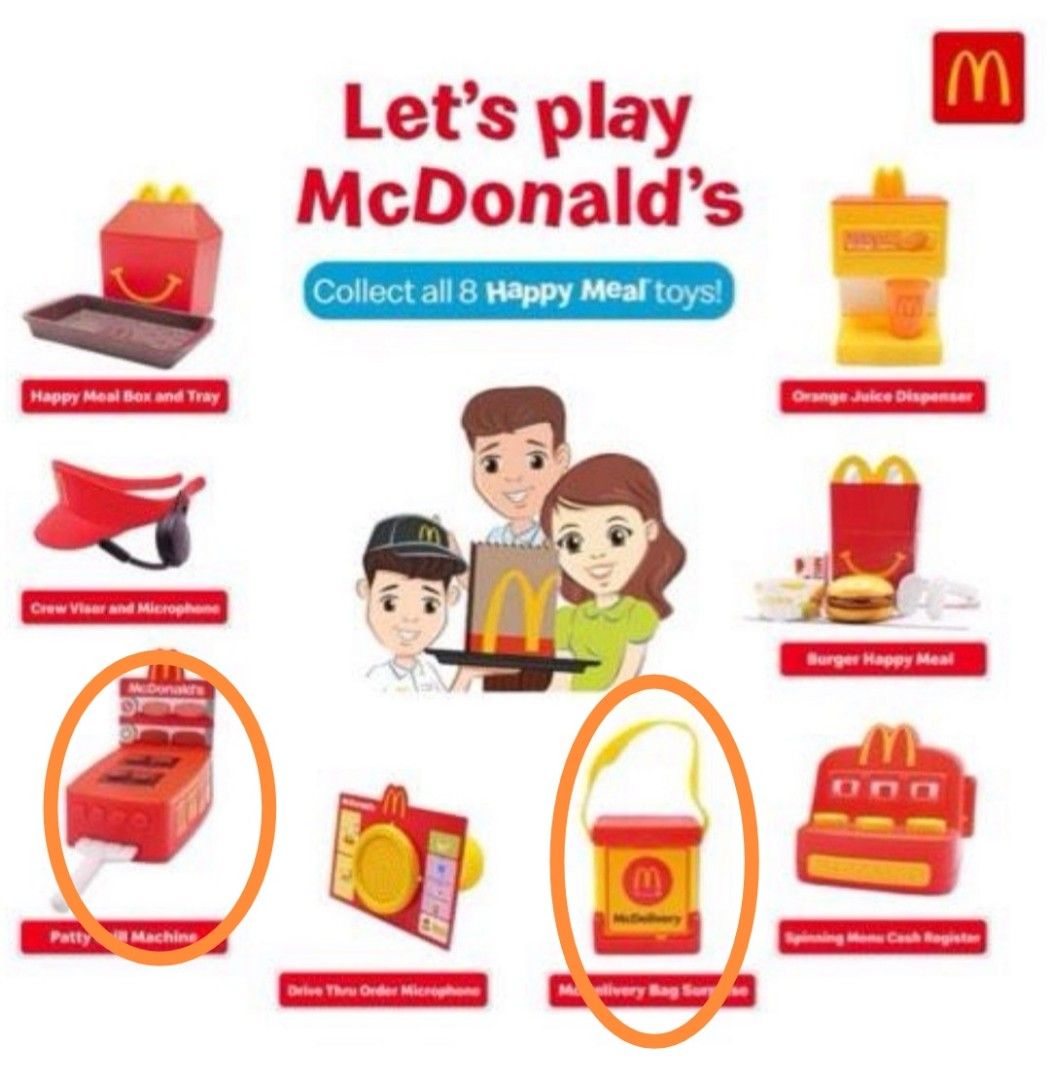 Sealed Mcdonald Mcd let's play happy meal toy bag surprise mcdelivery ...