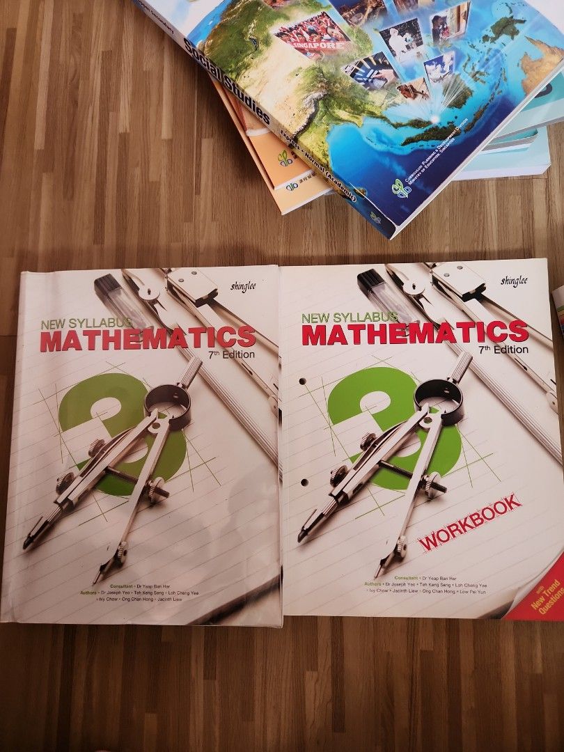 Sec 3 New Syllabus Mathematics 7th Edition Textbook Workbook shinglee ...