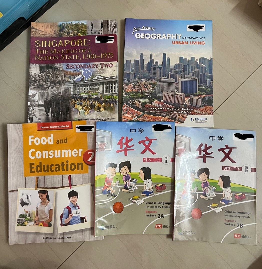 Secondary 2 textbooks 5 for $10, Hobbies & Toys, Books & Magazines ...