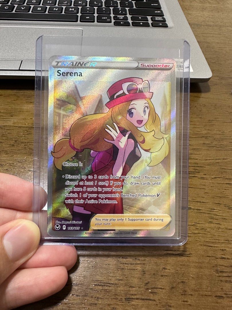 Serena FA Full Art - Pokemon TCG Silver Tempest, Hobbies & Toys, Toys ...
