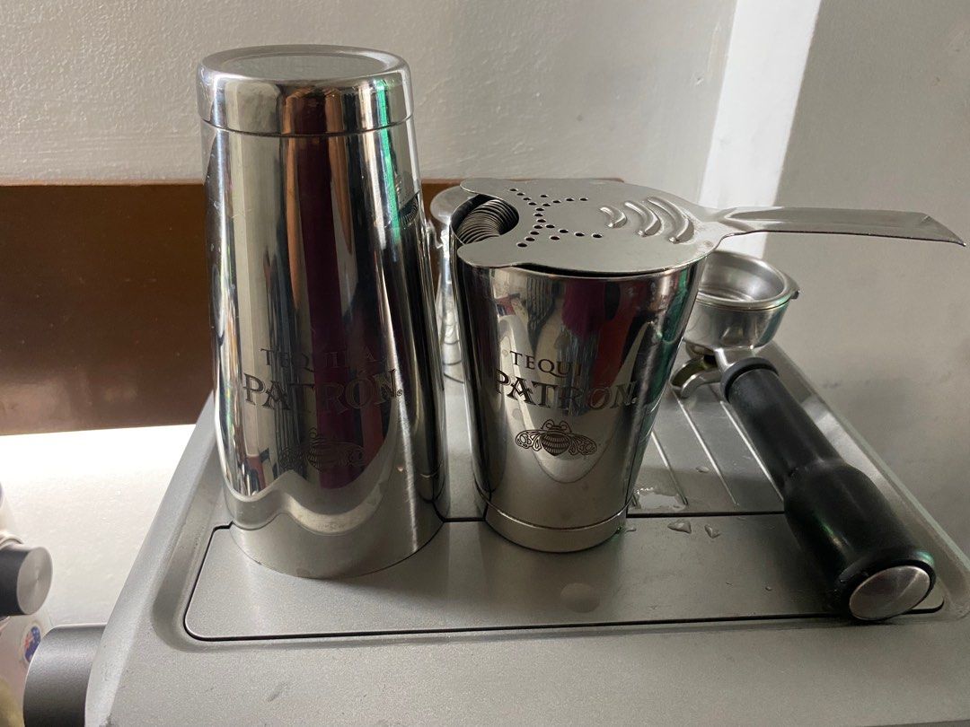 SHAKER WITH STRAINER PATRON TEQUILA, TV & Home Appliances, Kitchen ...