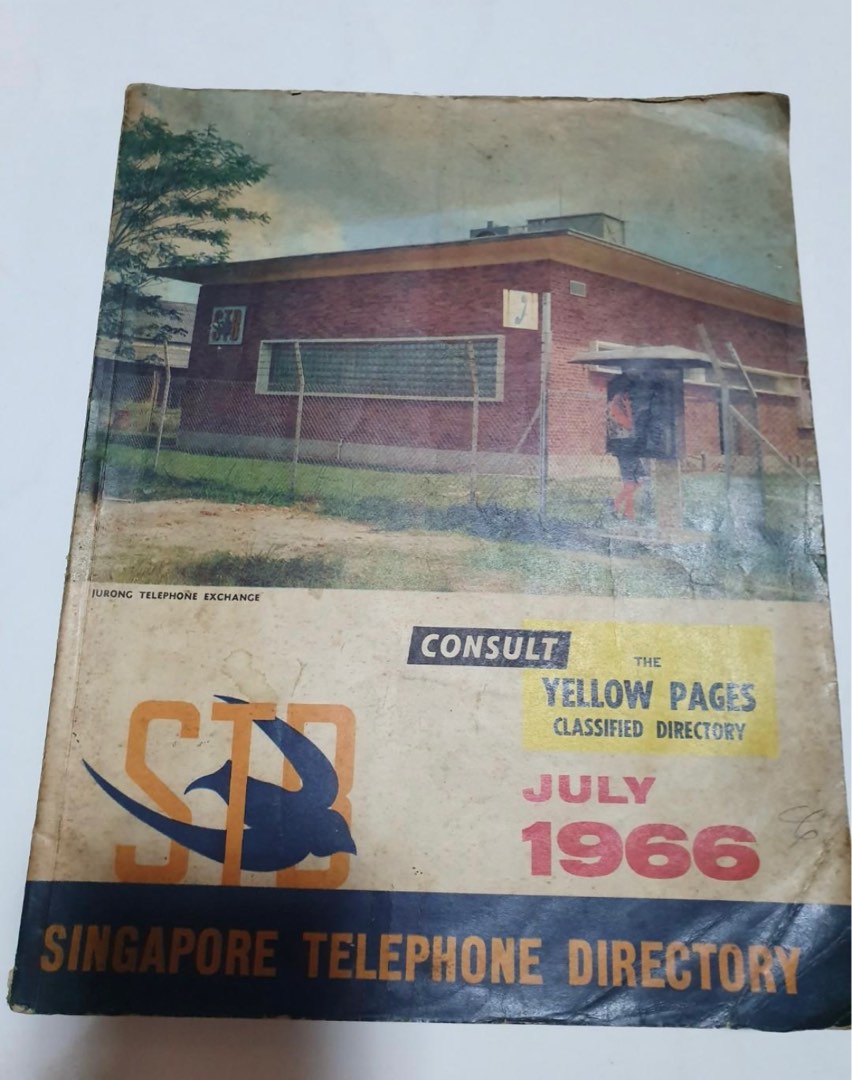 Singapore Yellow Pages telephone directory 1966, Hobbies & Toys ...