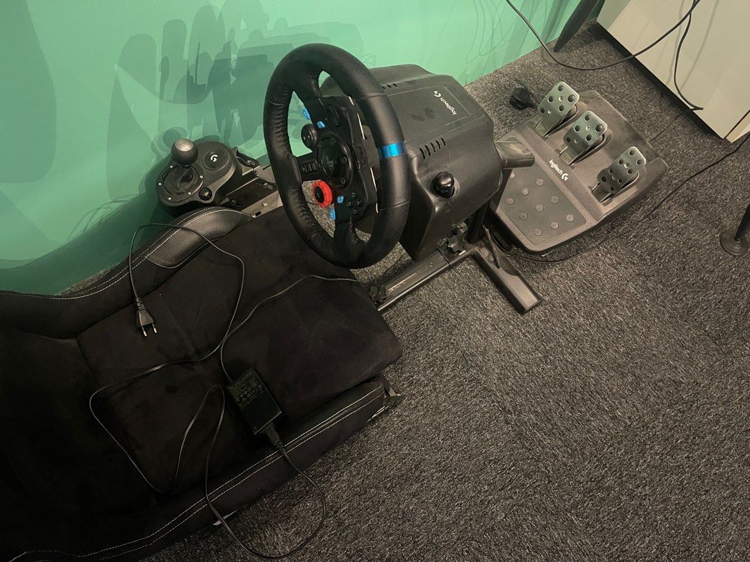 Sony PS4 With Logitech G29 And Playseat, Video Gaming, Gaming ...