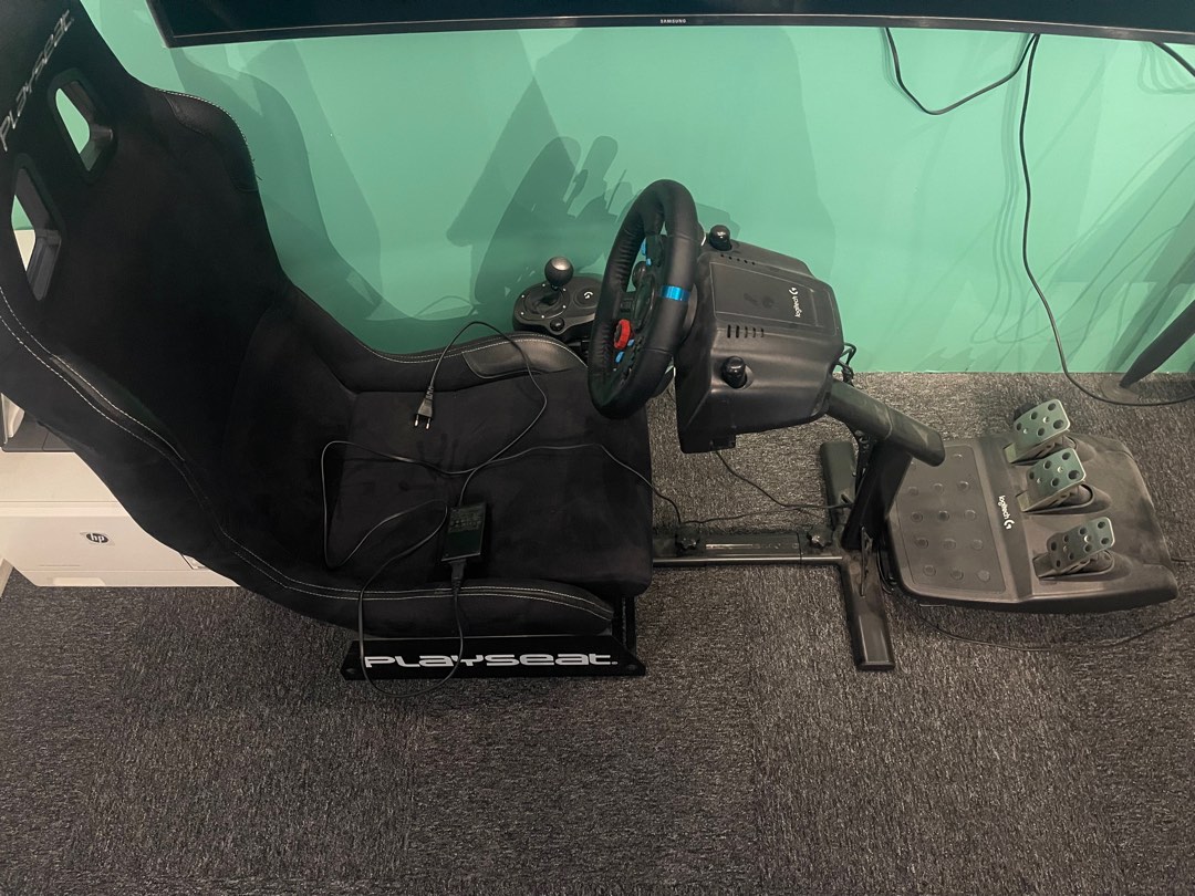 Sony PS4 With Logitech G29 And Playseat, Video Gaming, Gaming ...