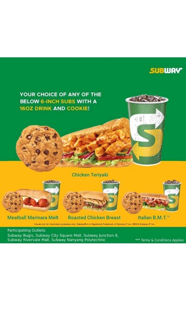 Subway Meal Voucher, Tickets & Vouchers, Vouchers on Carousell