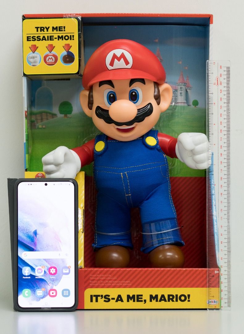 Super Mario: It's A Me Mario! Talking and Posable Mario Collectible ...