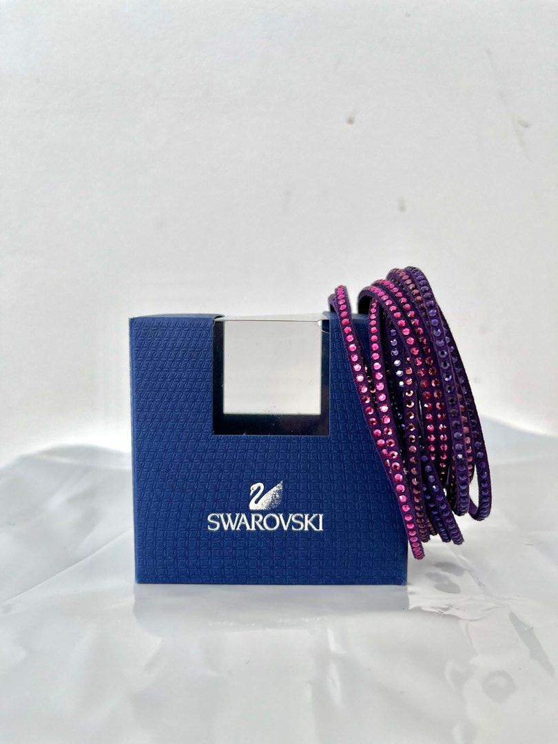 Swarovski Slake Bracelet Purple, Women's Fashion, Jewelry & Organisers ...