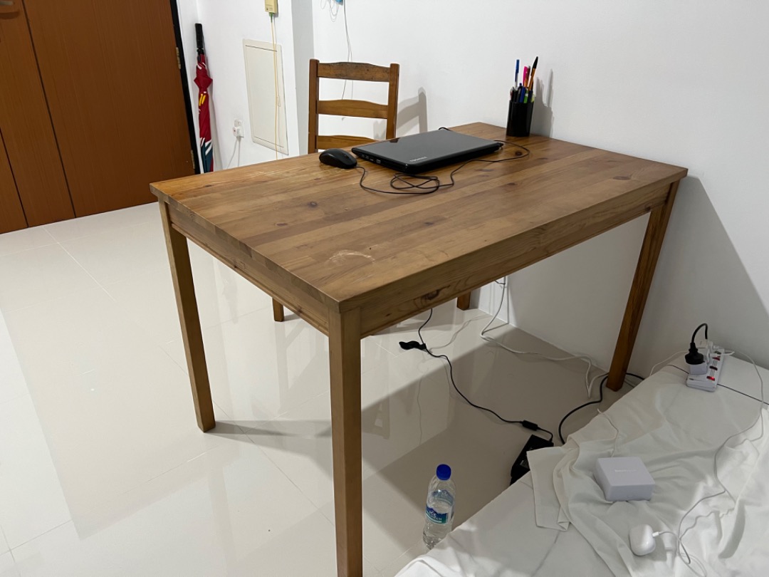 Free table & 1 chair, Furniture & Home Living, Furniture, Tables & Sets ...
