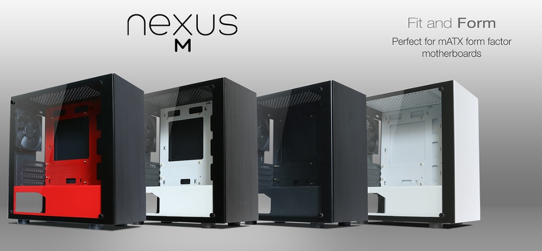 Techware Nexus M (MATX, ITX) Casing (4 Fans Included), Computers & Tech ...