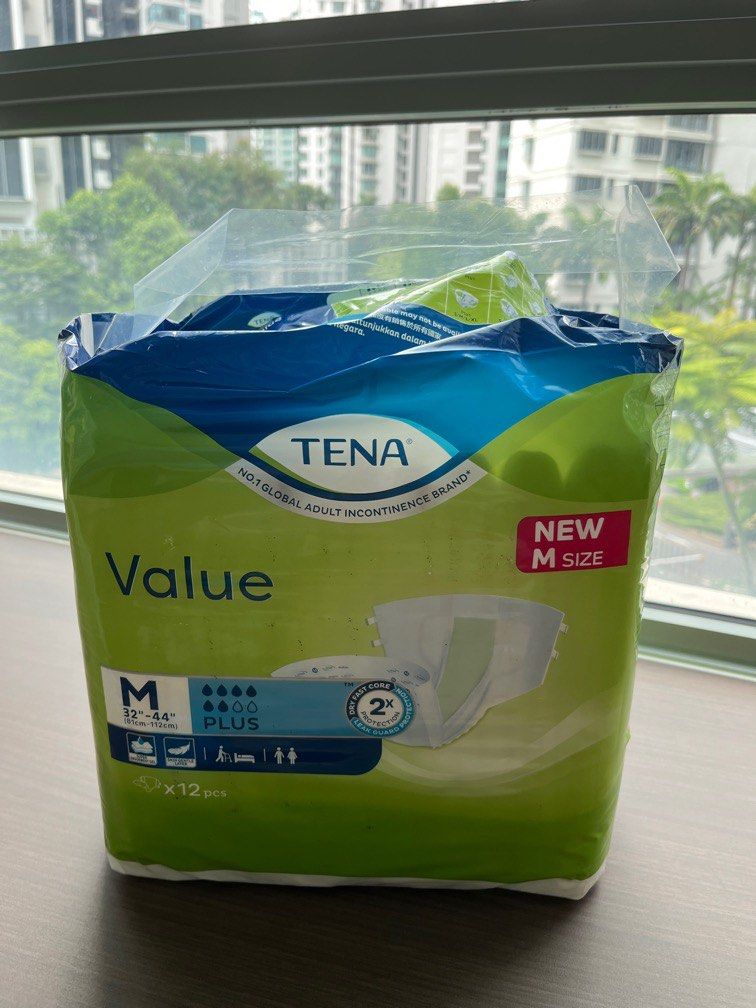 Tena M size diapers, Beauty & Personal Care, Sanitary Hygiene on Carousell