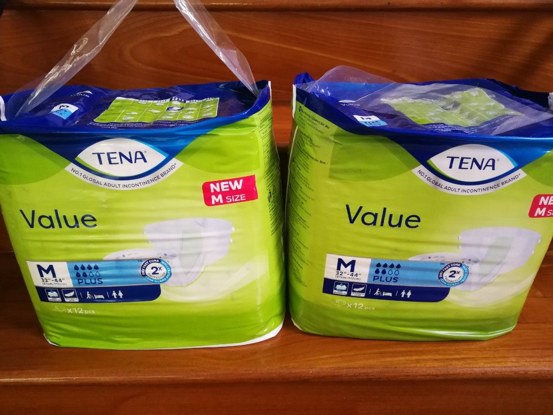 TENA Value Adult Diapers M, Health & Nutrition, Assistive & Rehabilatory Aids, Adult ...