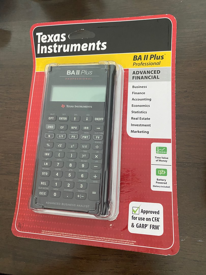Texas Instruments BA II Plus Advanced Financial, 電腦＆科技, 商務用科技產品 - Carousell