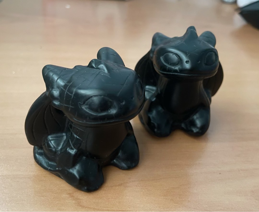 Toothless carving (how to train your dragon httyd crystal figure black ...