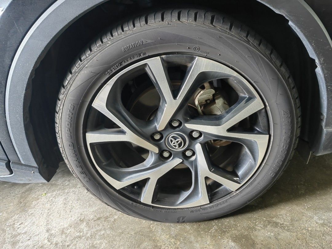 Toyota Original Enkei Rims, Car Accessories, Tyres & Rims on Carousell