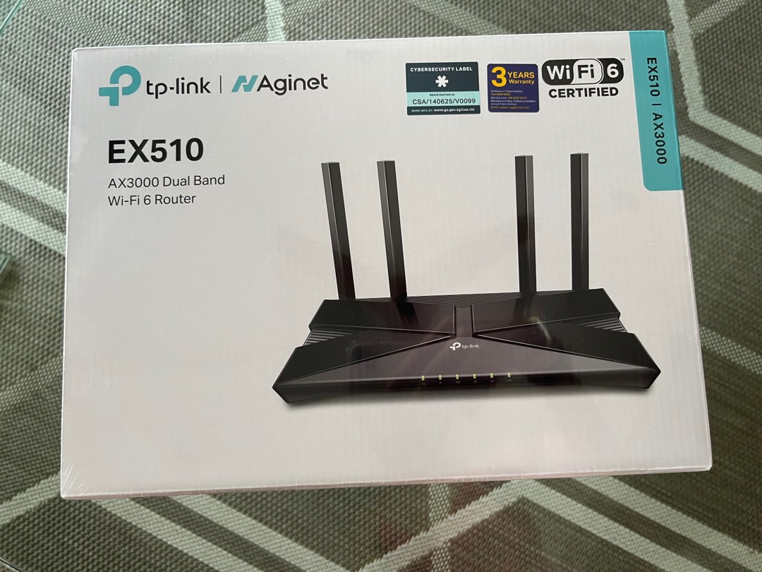 TP Link EX510 | AX3000 Wifi 6 Router, Computers & Tech, Parts ...