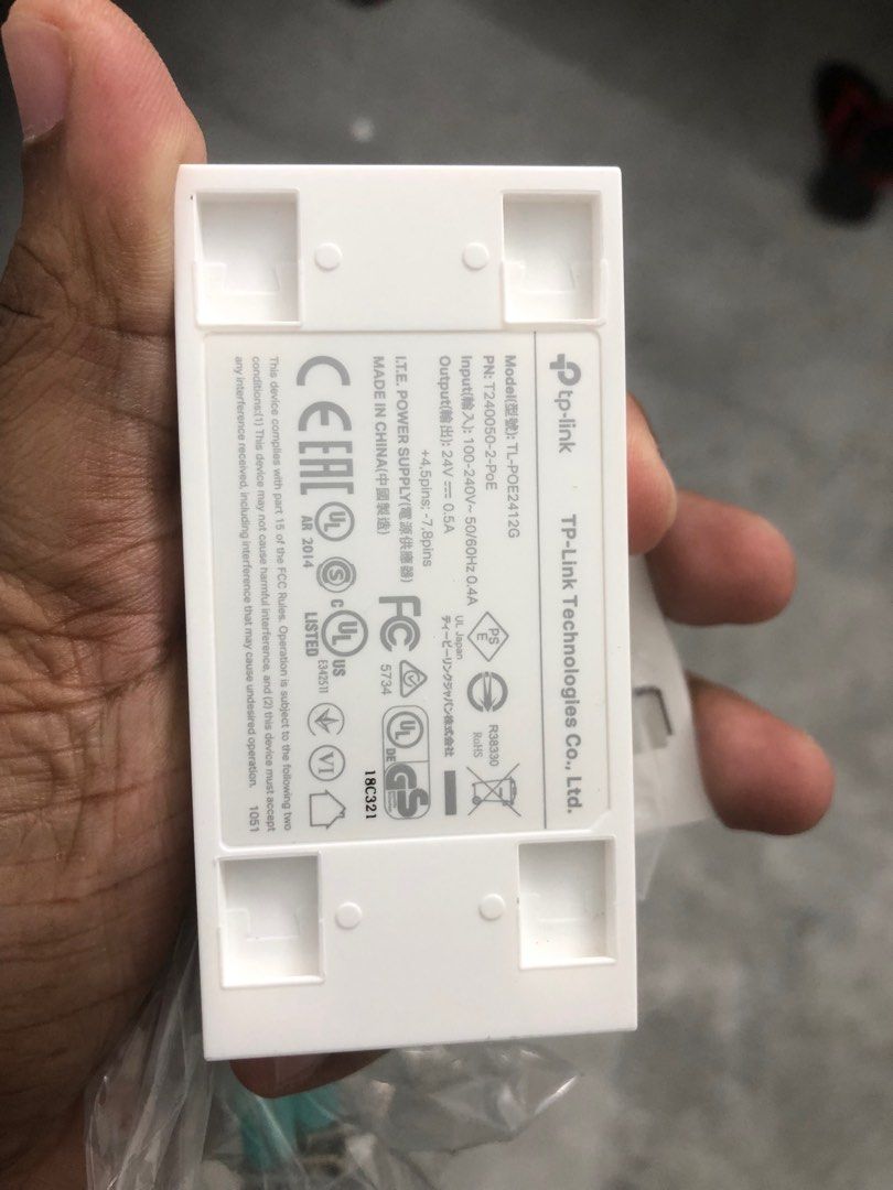 TP link Poe injector, Computers & Tech, Parts & Accessories, Cables ...