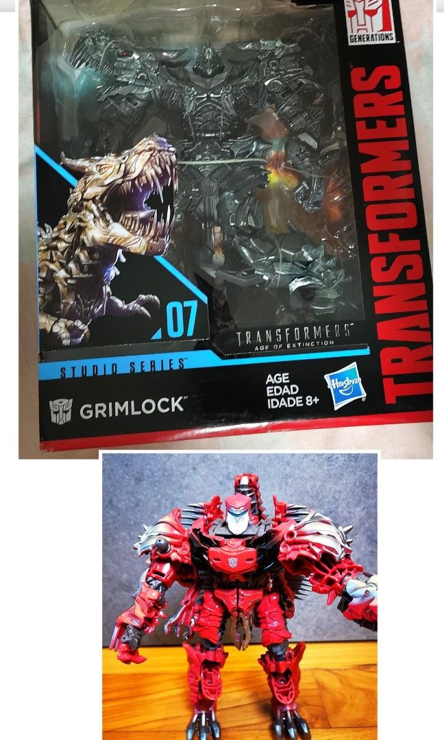 Transformers Studio Series SS 07 Grimlock and Age Of Exclusive AOE ...