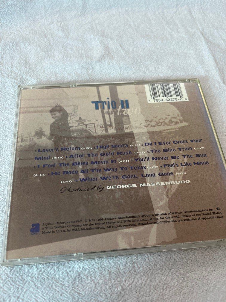 Trio II Emmylou Harris Linda Ronstadt Dolly Parton CD, 興趣及遊戲, 音樂樂器 & 配件 ...