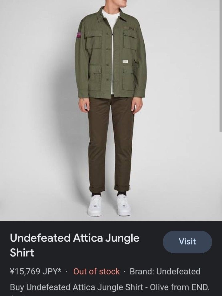 Undefeated field jacket, Men's Fashion, Coats, Jackets and Outerwear on ...