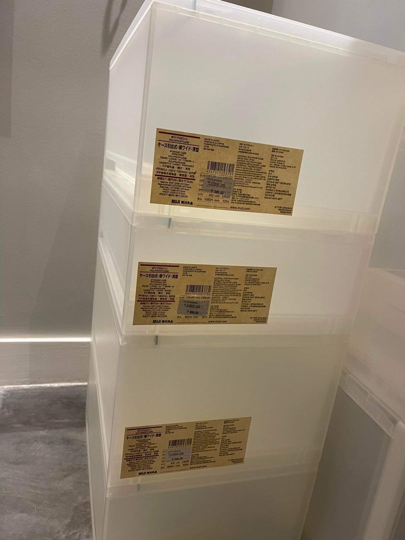Used Muji Storage Boxes, Furniture & Home Living, Home Improvement ...