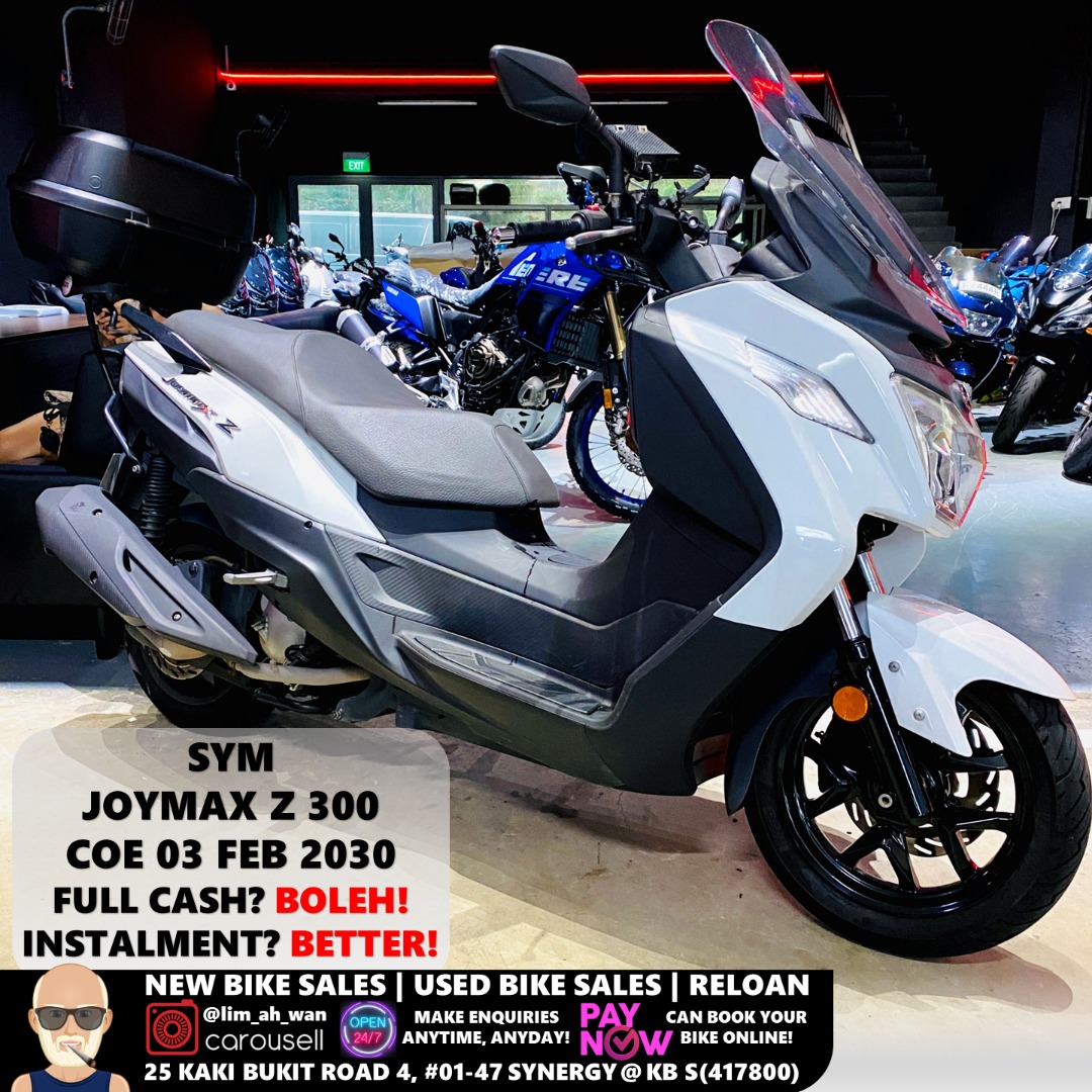 USED SYM Joymax Z 300, Motorcycles, Motorcycles for Sale, Class 2A on ...