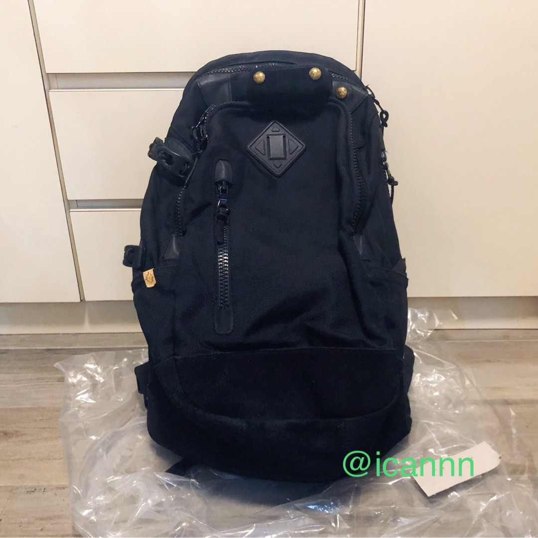 [USED] visvim 20L ballistic cordura backpack black leather 22l 25l porter day soph tote bag ...