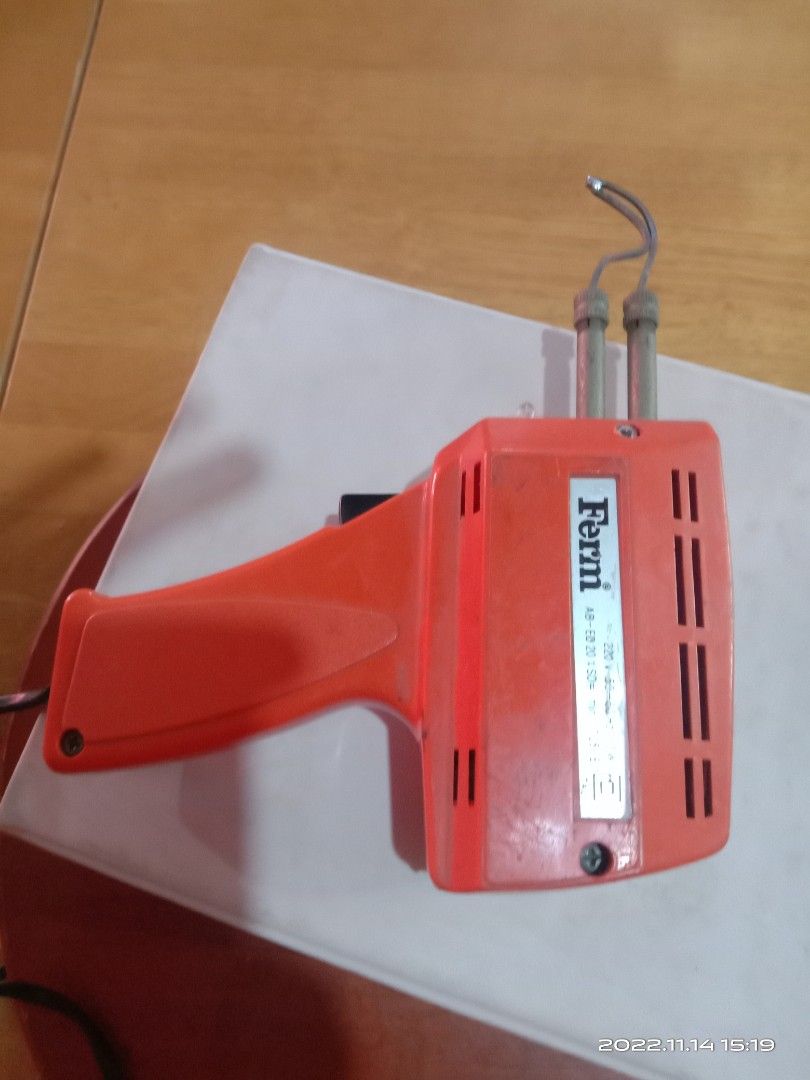 Vintage Ferm soldering iron gun,220 volts,made in italy, Hobbies & Toys ...